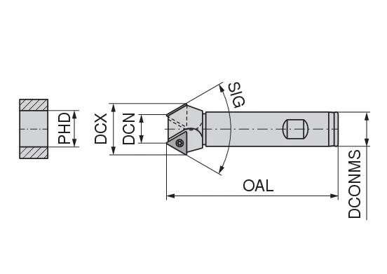 Indexable chamfer milling 60° | CERATIZIT