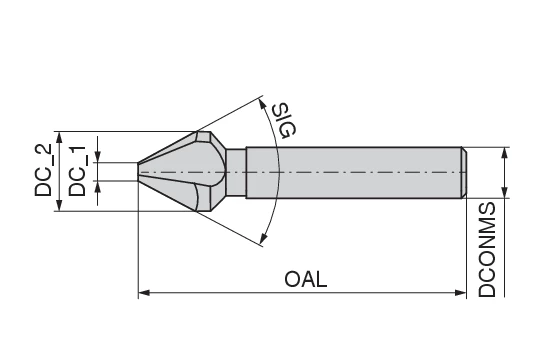 Countersink 60°, DIN 334-C | CERATIZIT | WNT | KOMET