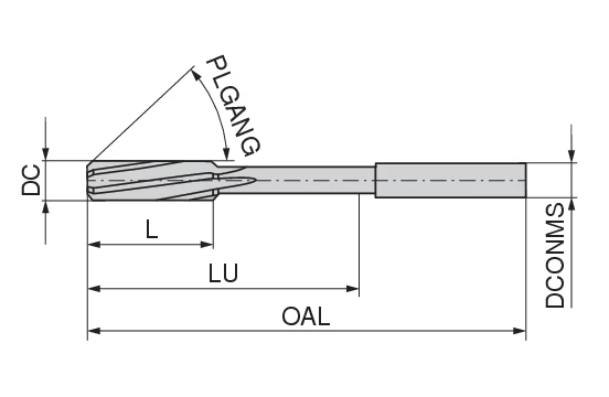 CoreLine – Maschinen-Reibahlen, DIN 212-B – N | CERATIZIT