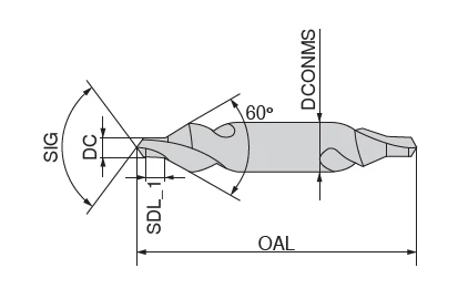 Centre drills, DIN 333, form A | CERATIZIT | WNT | KOMET