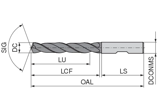 WPC – Hochleistungsbohrer, DIN 6537 | CERATIZIT | WNT | KOMET