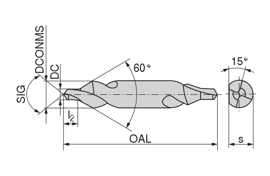 Zentrierbohrer DIN 333, Form A | CERATIZIT