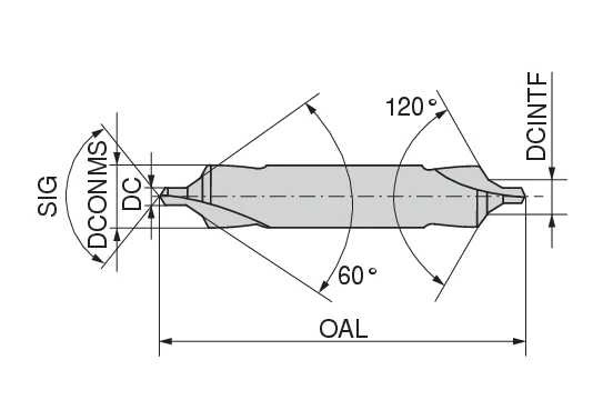 Centre drills, DIN 333, form B | CERATIZIT | WNT | KOMET
