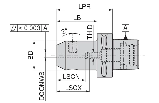 CoreLine – Cylindrical shank adapter Whistle Notch | CERATIZIT