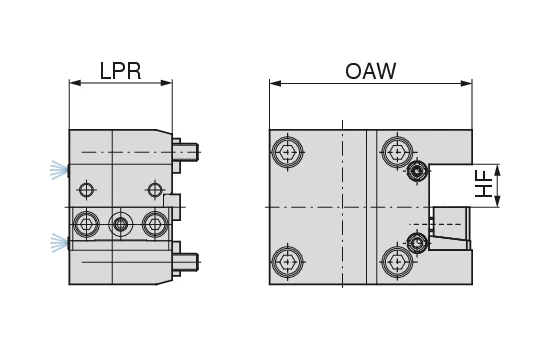 Doosan – BMT 55 – Axial square section tool holder | CERATIZIT