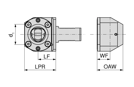 90° VDI to PSC adapter | CERATIZIT | WNT | KOMET