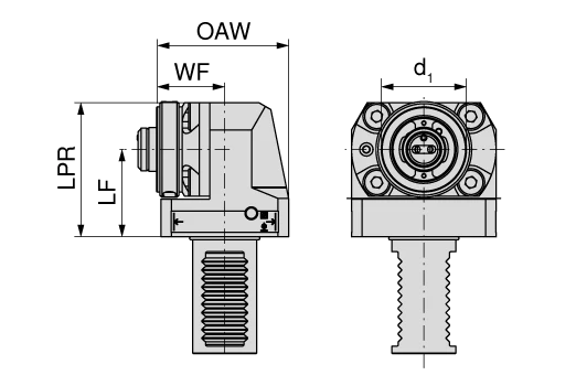 90° VDI to HSK-T adapter | CERATIZIT | WNT | KOMET