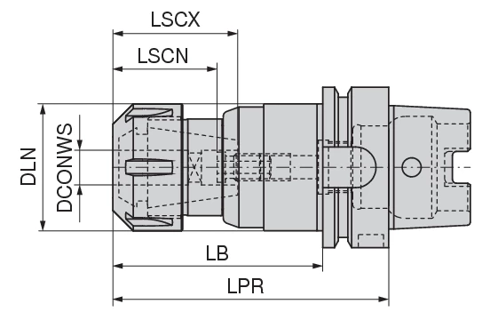 Synchro tapping chuck with HSK-A adapter | CERATIZIT | WNT | KOMET