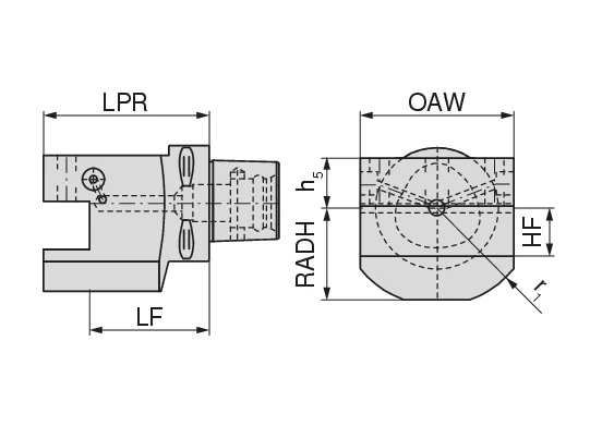 Radial square section tool holders 90° | CERATIZIT | WNT | KOMET