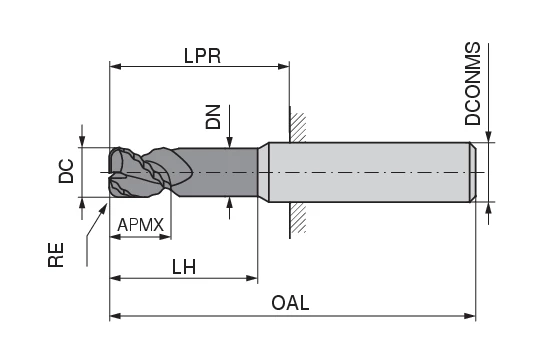 Rough milling cutter with corner radius | CERATIZIT | WNT | KOMET
