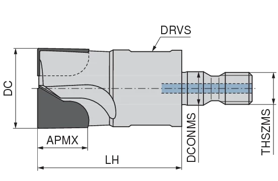 PCD drilling slot screw-in cutter | CERATIZIT