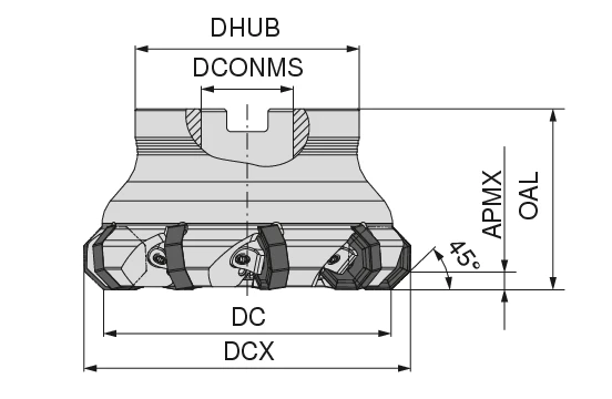 MaxiMill – 273-08 Shell mill | CERATIZIT