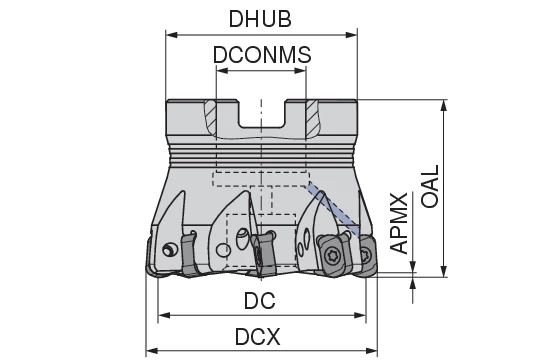 MaxiMill – HFCD high-feed face mill | CERATIZIT | WNT | KOMET