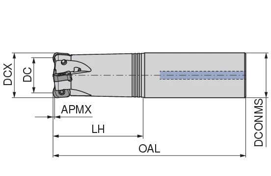 MaxiMill – HFCD high-feed end mill | CERATIZIT | WNT | KOMET