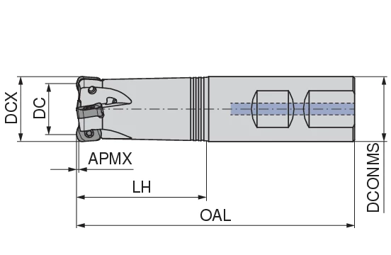 MaxiMill – HFCD high-feed end mill | CERATIZIT | WNT | KOMET