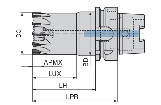 PCD face milling monoblock cutter | CERATIZIT