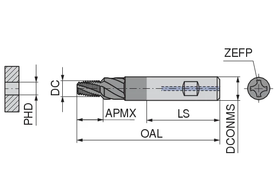 MonoThread – Thread milling cutter with chamfer facet | CERATIZIT | WNT ...
