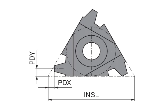 Left hand internal thread turning insert | CERATIZIT | WNT | KOMET