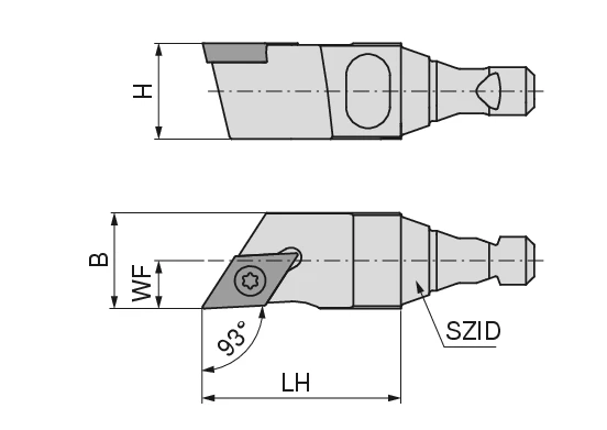XheadClamp – SDJC 93° exchangeable head turning tool | CERATIZIT | WNT | KOMET