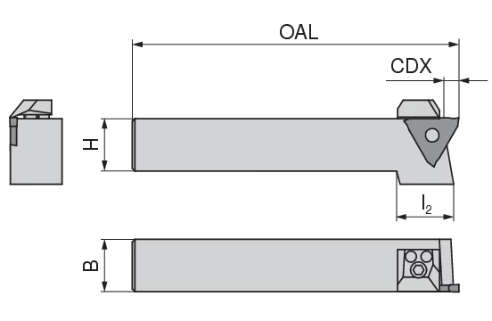 MonoClamp – Radial/Axial TX Grooving Holder 0° 6 mm cutting depth ...