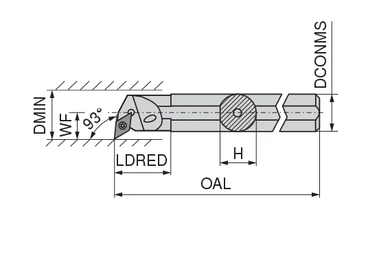 MaxiLock-S – SDUC 93° – Boring bar with screw clamping | CERATIZIT | WNT | KOMET