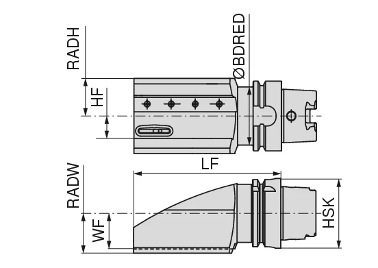 MonoClamp – HSK-T parting blade holder GX/LX/FX/SX with DirectCooling ...