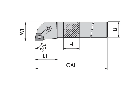 MaxiLock-M – MCLN 95° – Toolholder with top clamping | CERATIZIT | WNT | KOMET