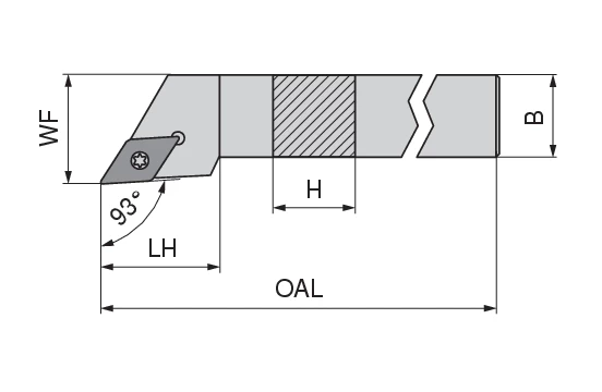 MaxiLock-S – SDJC 93° – Toolholder with screw clamping | CERATIZIT | WNT | KOMET
