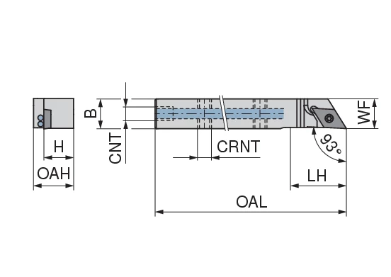 MaxiLock-S – SDJC 93° – tool holder with thro' coolant | CERATIZIT | WNT | KOMET