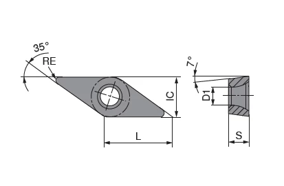 CoreLine – Carbide turning indexable insert – VCGT | CERATIZIT